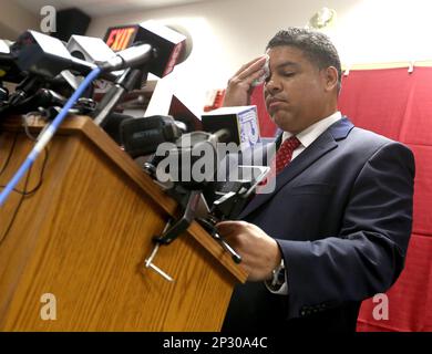 Dane County District Attorney Ismael Ozanne speaks during a press ...