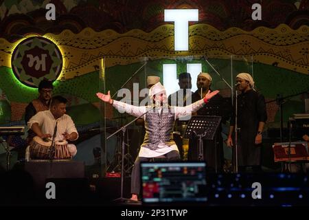 25. Februar 2023, Neu-Delhi, Delhi, Indien: Der indische Playback ...