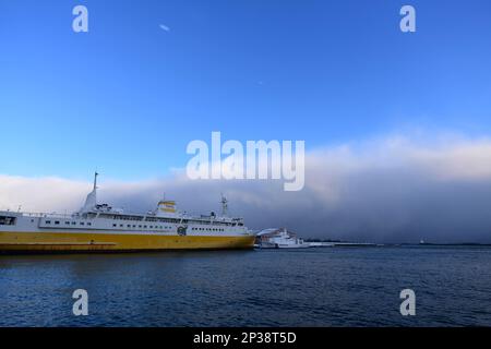Hakkoda-maru, one of Seikan Ferries which connected Aomori and Hakodate ...