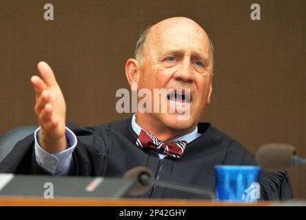 Fulton County Superior Court Judge Jerry Baxter holds a re-sentencing ...