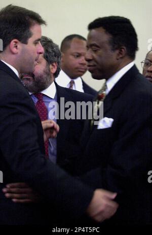 Former DeKalb County Sheriff Sidney Dorsey (cq) rubs his eyes during ...