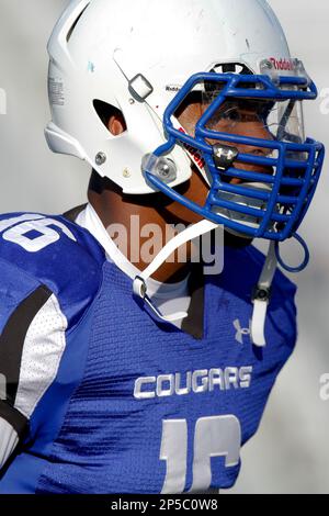 Godby High School Cougars Outside Linebacker Jacob Pugh (16) during the ...