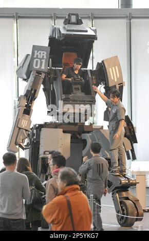 Kuratas, a human ride robot mame by Suidobashi Heavy Industry is ...