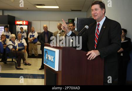 George Allen, former U.S. senator and Virginia governor, greets ...
