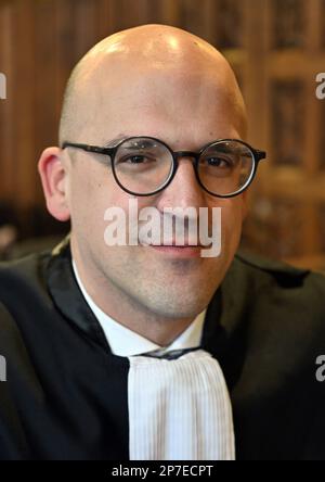Der Angeklagte Steven DiSalvo, der während der Verfassungssitzung der ...