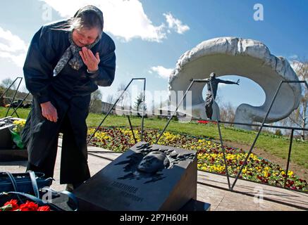 Vera Toptunova, the mother of Leonid Toptunov, who was a senior reactor ...