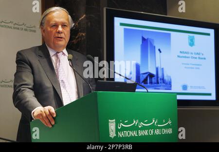 Michael Tomalin, chief executive of the National Bank of Abu Dhabi ...