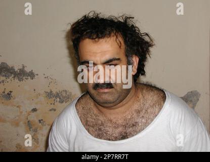FILE - In this March 1, 2003 file picture, Khalid Sheikh Mohammed is ...