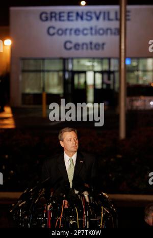 Virginia Department of Corrections spokesman Larry Traylor announces ...