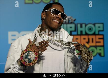 Rap artist Soulja Boy whose real name is DeAndre Cortez Way is pictured ...