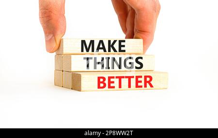 Machen Sie die Dinge besser Symbol. Begriffe machen die Dinge auf ...