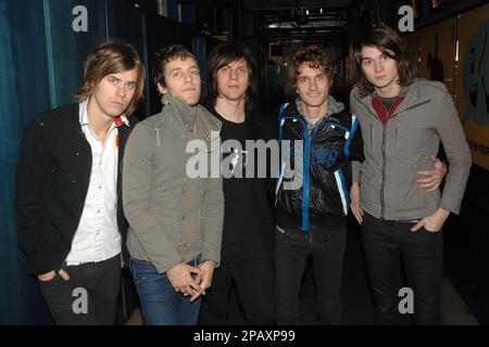 Musicians Michael Guy Chislett (L), Andy Mrotek, Mike Carden (C), Adam ...