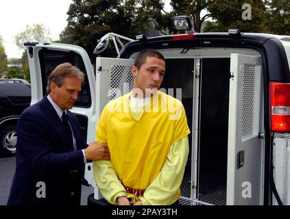 Terry D. Kline Jr., 22, walks out of his arraignment in Fleetwood, Pa ...