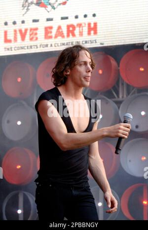 Razorlight - Johnny Borrell Live Earth Konzert in London im Wembley ...