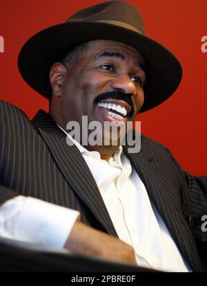 Comedian and syndicated radio personality Steve Harvey, host of "The ...