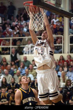Upper Sandusky guard Jon Diebler takes a drink of water on the bench ...