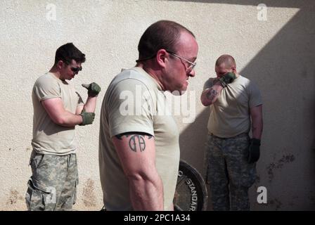 U.S. Army Pfc. Brandon Gray, 22, from Inola, Okla., of Delta Company ...