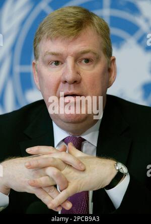 Britain's Sir Liam Donaldson, right, Chair of the WHO World Alliance ...