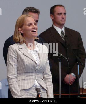 Kim Wickman, wife of Philadelphia Phillies pitcher Brett Myers, right ...