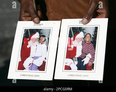 Melba Rainey Thompson, sister of Detra Rainey Simmons, holds a ...