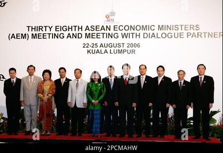 From left, Brunei's Minister of Finance and Economy Amin Liew Abdullah ...