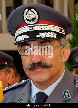 Internal Lebanese Security Forces chief Maj. Gen. Imad Osman gestures ...