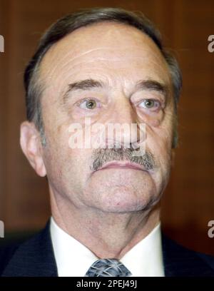 Der ehemalige Vize-Polizeipraesident von Frankfurt, Wolfgang Daschner ...