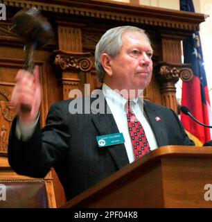 Speaker of the House Terry Coleman, D-Eastman, left, talks with Rep ...