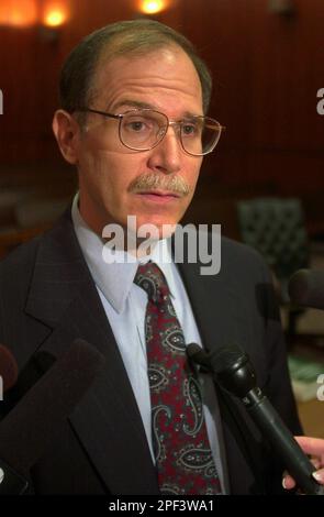 George Felos, the attorney for Michael Schiavo, listens to arguments ...