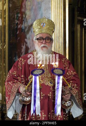 Metropolitan Mrdja Nikolaj, the head of the Serb Orthodox Church in ...