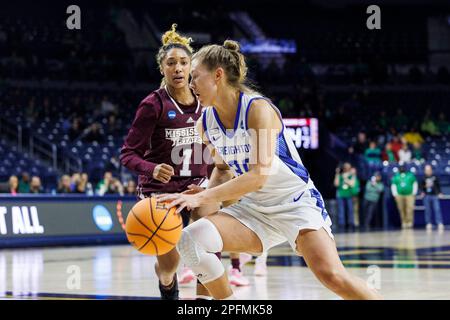Creighton guard Morgan Maly (30) guards Iowa State forward Nyamer Diew ...