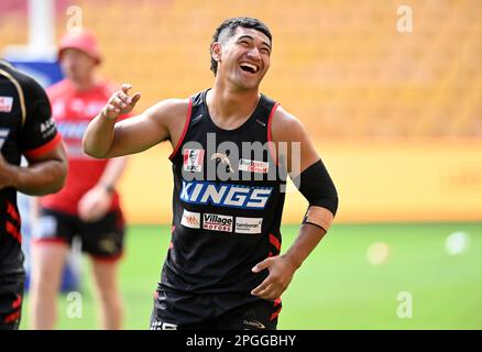 Isaiya Katoa in Aktion während eines Dolphins NRL Trainings im Suncorp ...