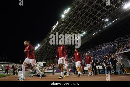 Wales geht raus, um sich vor dem Qualifikationsspiel der UEFA Euro 2024 ...