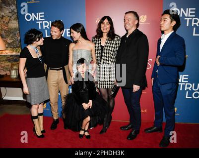 Oona Yaffe, left, Luke Bracey, Phillipa Soo, Oceana Matsumoto, Michaela Conlin, Michael O'Keefe ...