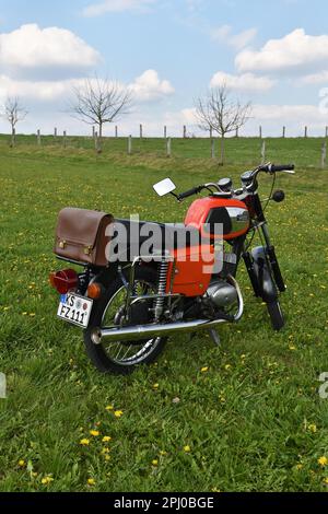 Oldtimer, DDR Motorrad MZ TS 125, 150, aus Zschopau, Sachsen ...