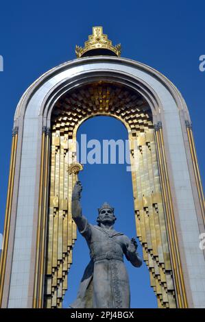 Tadschikistan, Duschanbe, Hauptstadt: Denkmal für Abu 'Abd Allah Ja'far ...