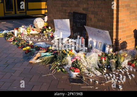 Seattle, USA. 4. April 2023. Das Elijah Lewis Memorial an der Pine und ...