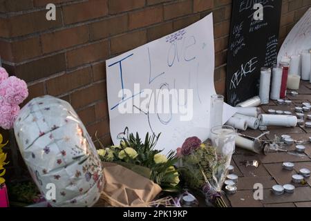 Seattle, USA. 4. April 2023. Das Elijah Lewis Memorial an der Pine und ...