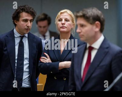 DEN HAAG - Jesse Klaver (GroenLinks), Attje Kuiken (PvdA), Caroline van ...