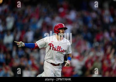 Philadelphia Phillies' Jake Cave during the fourth inning of a baseball ...