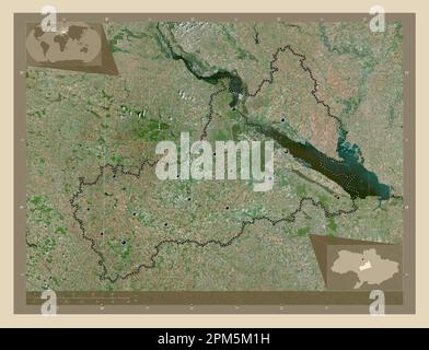 Tscherkassy, Region der Ukraine. Hochauflösende Satellitenkarte ...