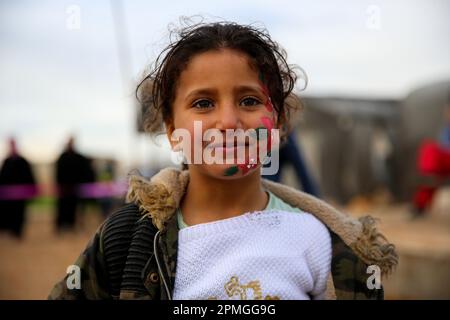 12. April 2023, Sarmada, ldlib governorate, Syrien: Idli, Syrien. 12. April 2023 Besondere ...