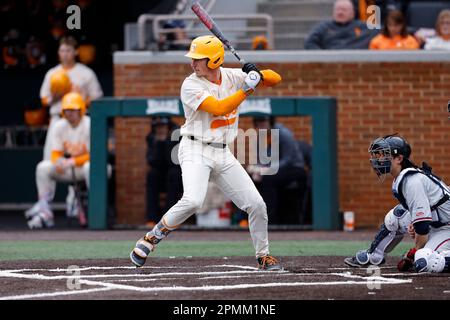 Tennessee Volunteers left fielder Jared Dickey (17) at bat during an ...