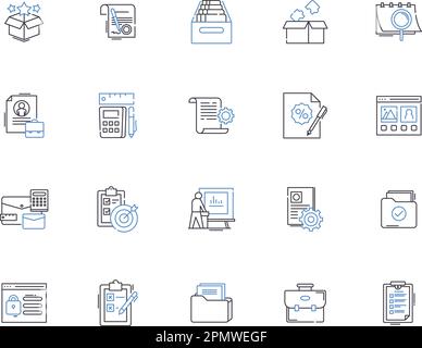 Symbolsammlung für Planungsmodellstruktur. Schema, Anordnung, Programm ...
