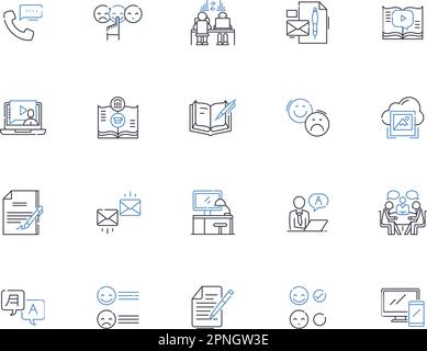 Symbolsammlung für die Anrufleitung. Klingeln, Wählen, Anrufen ...