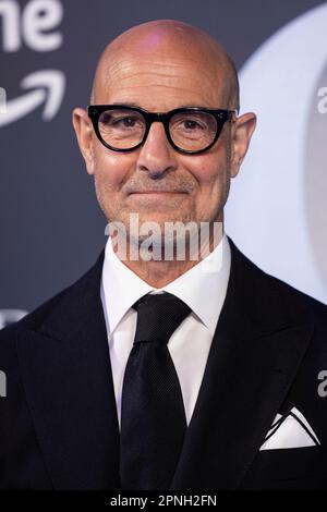 Stanley Tucci poses for photographers upon arrival at the London ...