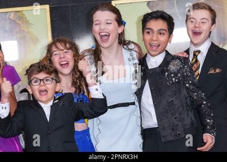 Sebastian Billingsley-Rodriguez, from left, Florence Bensberg, Ever ...