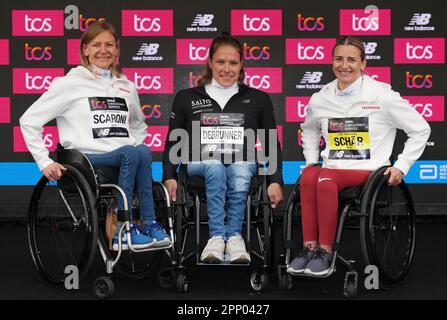 Catherine Debrunner während einer Pressekonferenz im TCS London ...