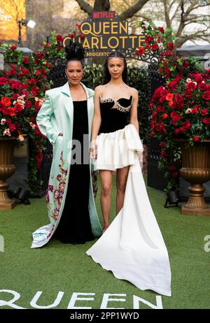 Schauspieler Indien Ria Amarteifio und Golda Rosheuvel nehmen am 21 ...