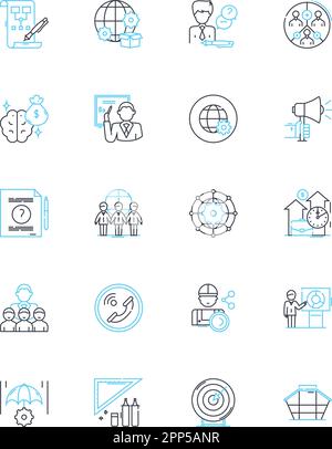 Lineare Symbole für dynamisches Management festgelegt. Agil ...